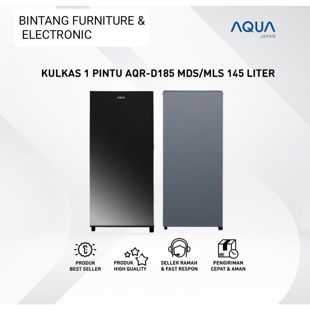 Jual Kulkas Aqua AQR - D185 MDS / MLS (1Pintu) | Shopee Indonesia