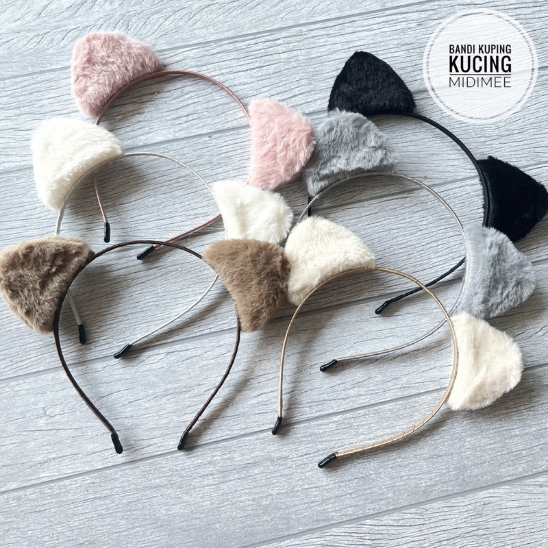 Jual Bando Kuping Telinga Kucing Bahan Bulu Halus Lembut Korea Kualitas ...