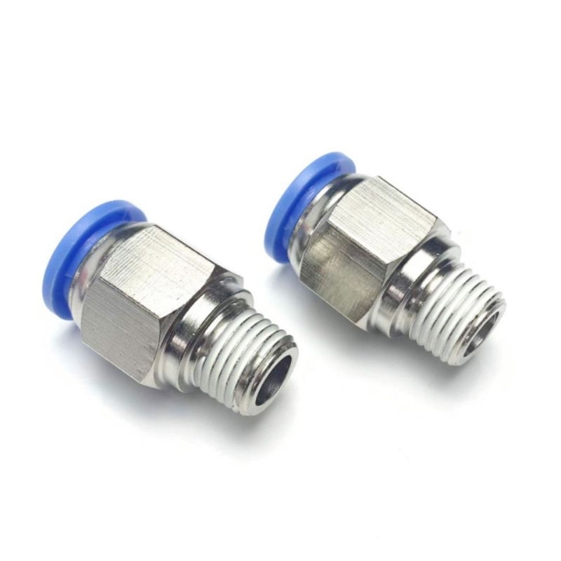 Jual neppel pneumatic fitting pneumatic lurus m5 1/8 1/4 3/8 1/2 selang 4mm 6mm 8mm 10mm 12mm ...