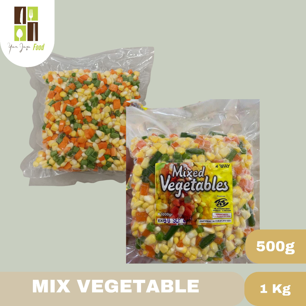 Jual Mix Vegetable 4 macam sayur 500g / 1 Kg [Karang Suci] | Shopee ...