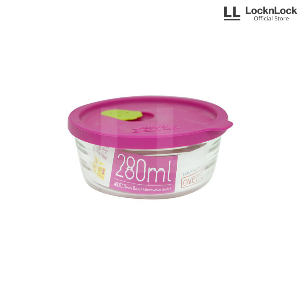 Jual LocknLock Wave Glass Round 280mL | Shopee Indonesia