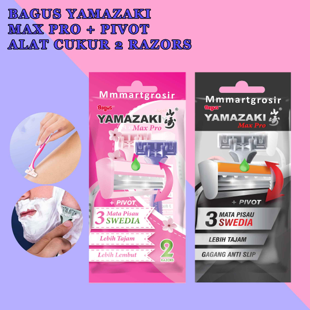 Jual Bagus Yamazaki / Max Pro + Pivot / Alat Cukur 2 Razors / 2pcs ...