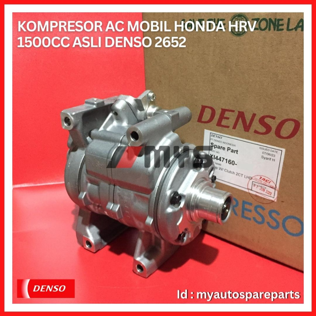 Jual COMPRESSOR AC Mobil HONDA HRV 1500CC KOMPRESOR ASLI DENSO | Shopee ...
