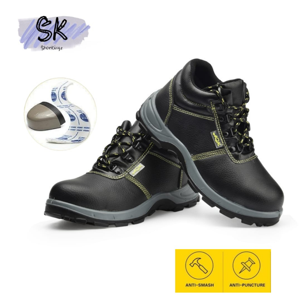 Jual Sepatu Safety boots Mid Cut ujung besi Tipe 1066 | Shopee Indonesia