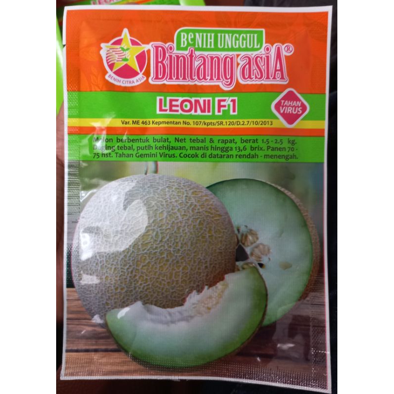 Jual Benih Melon LEONI F1 20 Gram Bintang Asia | Shopee Indonesia