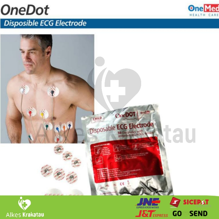 Jual OneDot ECG Electrode OneMed / Electroda ECG isi 50 | Shopee Indonesia