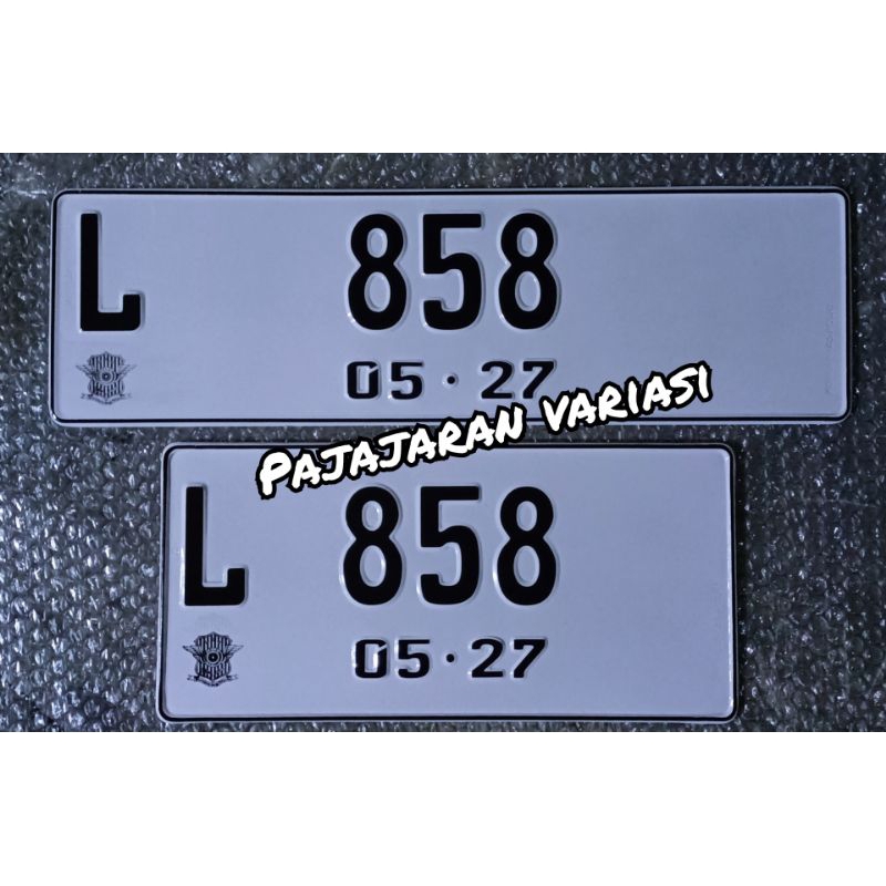 Jual plat mobil putih custom ukuran | Shopee Indonesia