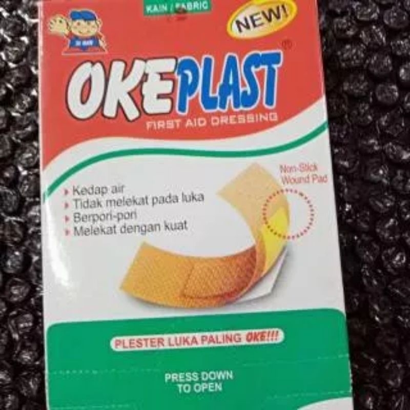 Jual Plester OkePlast Box isi 100 / Plester Oke Plast 19 x 64 mm ...