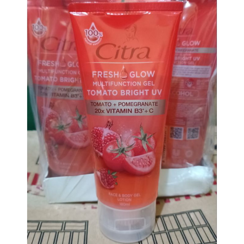 Jual citrafresh glow multifungsi gel tomato bright UV 180ml x 6pack | Shopee Indonesia
