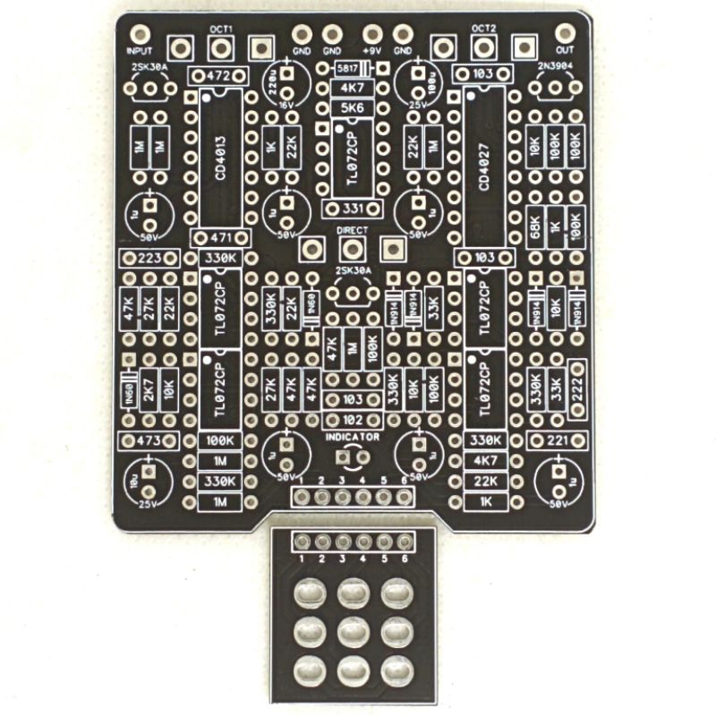 Jual T-Audio PCBFX-230 Based on Boss OC2 Octaver Ocatve Guitar Effect ...