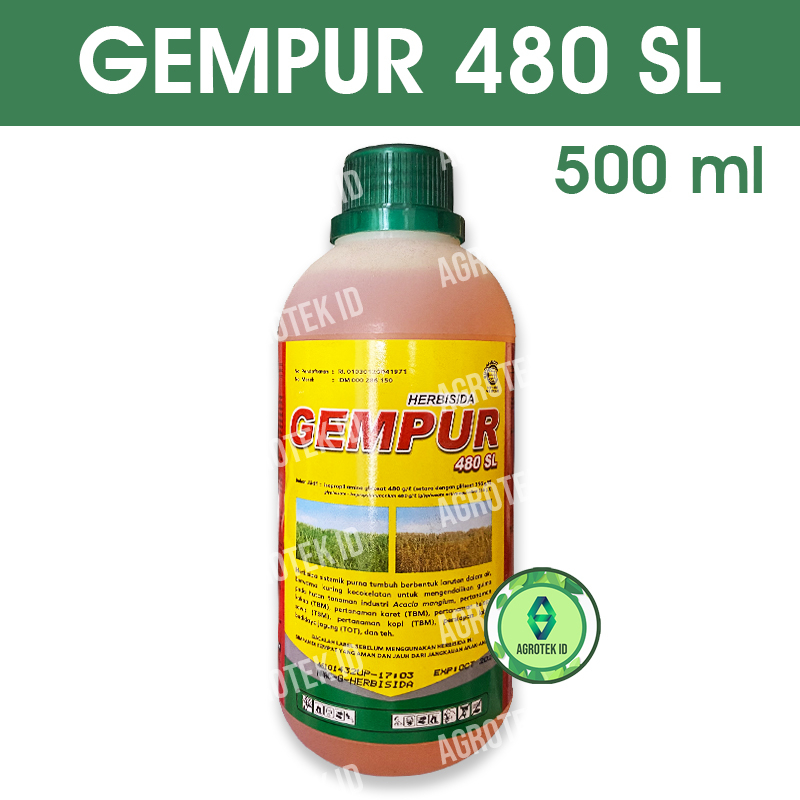 Jual GEMPUR 480 SL 500 ml Herbisida Rumput Gulma Tanaman Kebun | Shopee ...