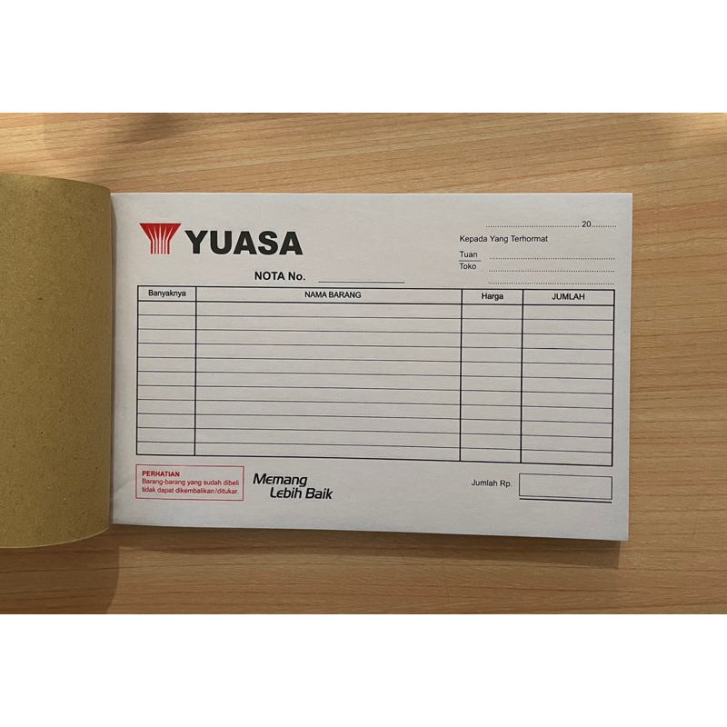 Jual NOTA KONTAN 2PLY | 50 Lembar (TIDAK MENERIMA CUSTOM DESIGN NOTA ...
