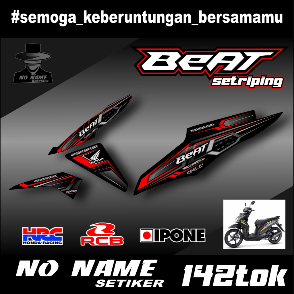 Jual striping setiker stiker beat fi (142tok) 2013 2014 2015 variasi ...