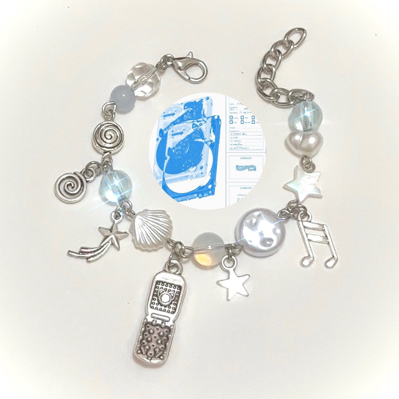 Jual beads.diaries wave to earth inspired bracelet / y2k / cottage core ...