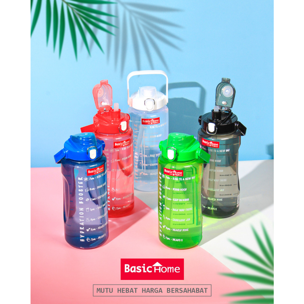 Jual BASIC HOME LION STAR BNN-5 GOOD LIFE BOTTLE 2 L BOTOL AIR MOTIVASI 2000 ml GOODLIFE 2L ...