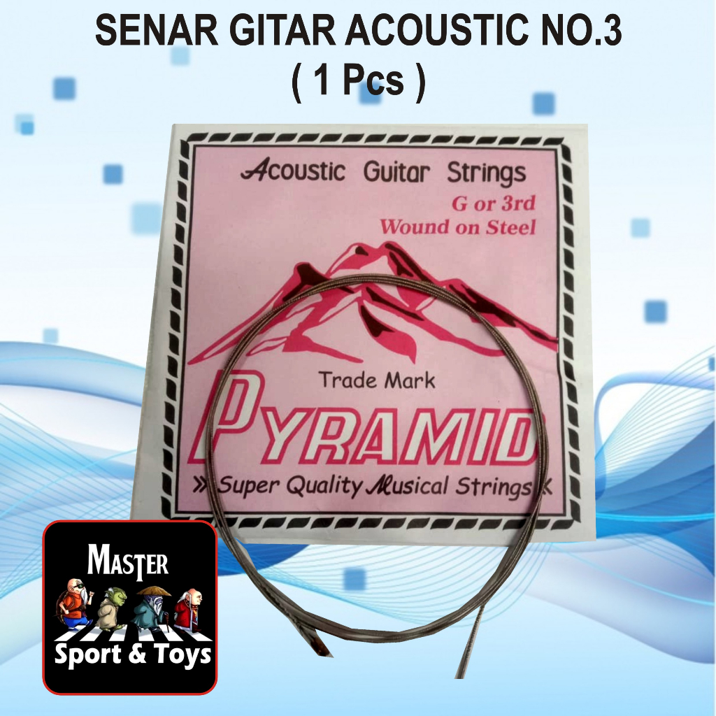 Jual Senar Gitar / Tali Gitar Acoustic Pyramid / Piramid No.3 ( Eceran ...