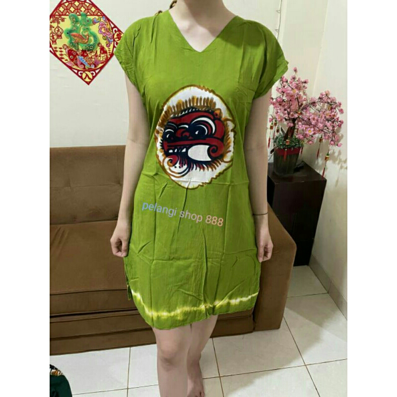 Jual daster bali wanita dewasa V motif barong lukis size M,L,XL,XXL ...