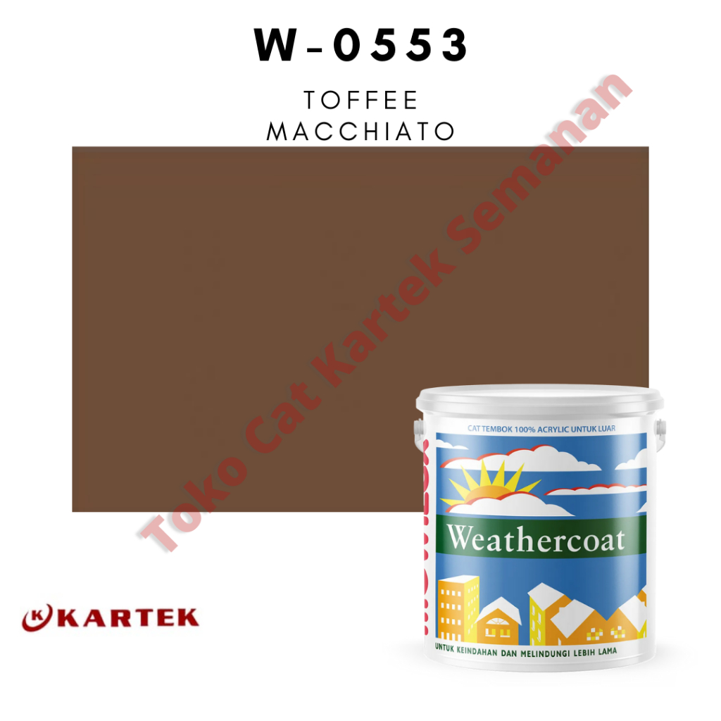 Jual Mowilex Weathercoat Exterior W-0554 Toffee Macchiato (2.5 liter ...