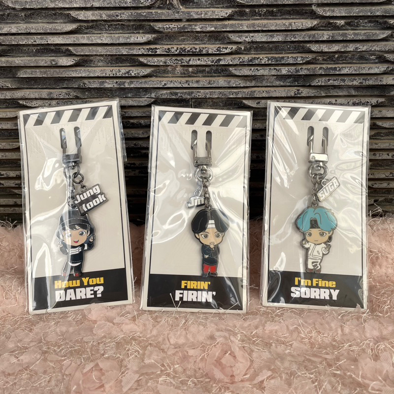 Jual [READY] BTS TinyTan Mic Drop Metal Keyring JIN SUGA JUNGKOOK | Shopee Indonesia