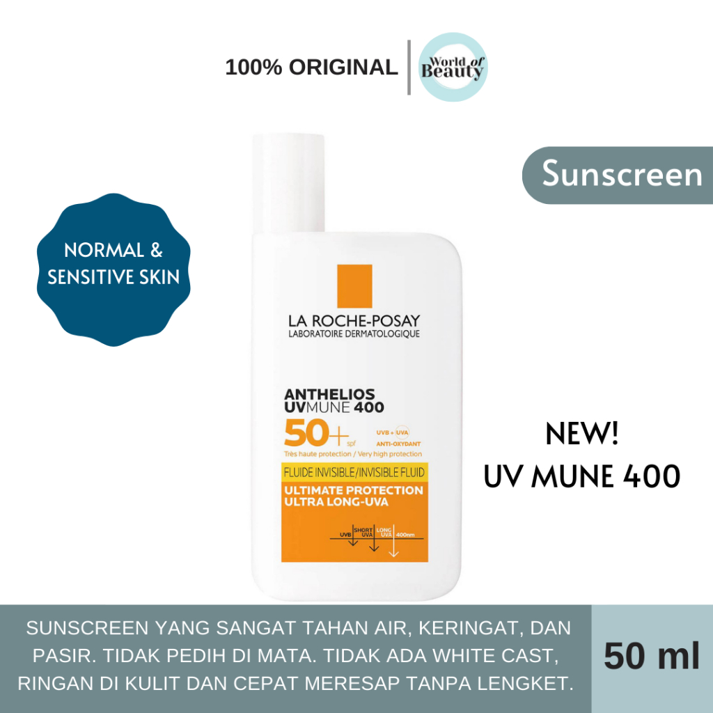 Jual WOBS | ORIGINAL LRP La Roche Posay Anthelios UV Mune 400 Invisible ...
