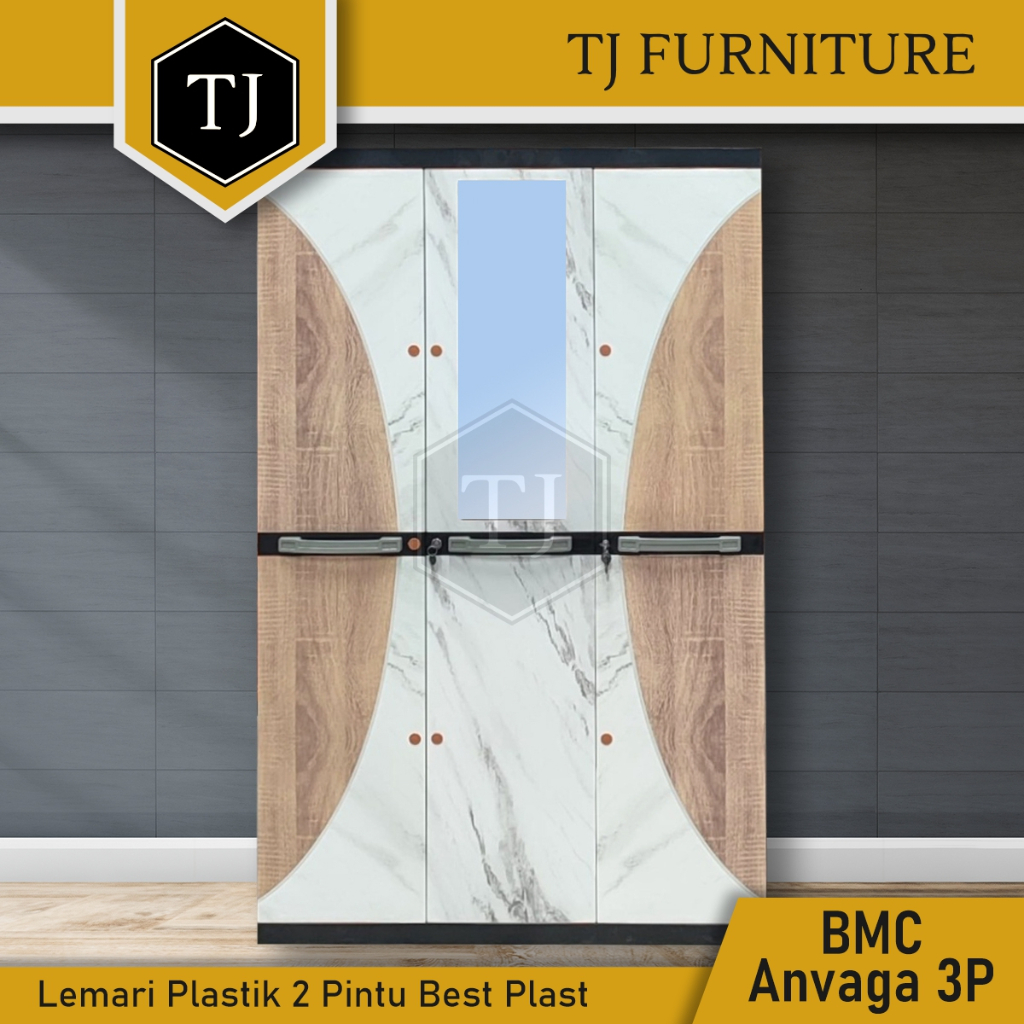 Jual Bestplast Lemari Pakaian Plastik Lemari Baju Minimalis 3 Pintu ...