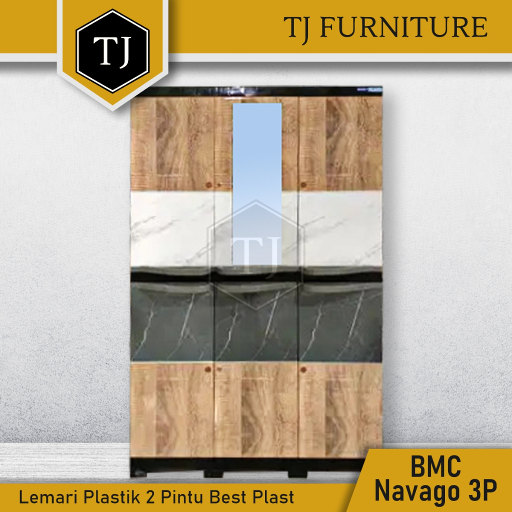 Jual Bestplast Lemari Pakaian Plastik Lemari Baju Minimalis 3 Pintu ...