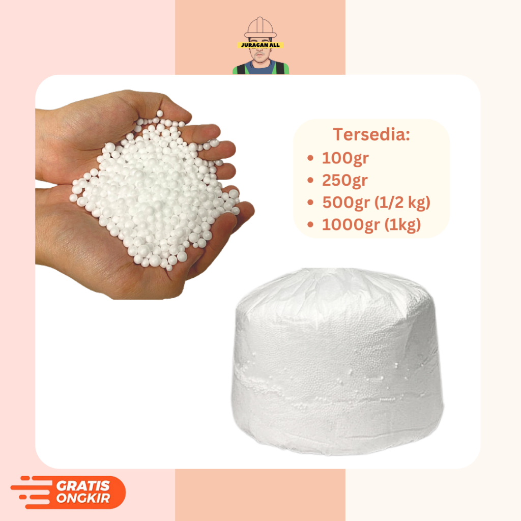 Jual ISI BEAN BAG/BUTIRAN BIJI STYROFOAM/GABUS/STYROFOAM SUPER-PUTIH ...