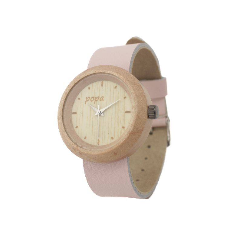 Jual Popa Watch Jam Tangan Kayu Mimi Maple 1.0 Ori - Light Pink ...