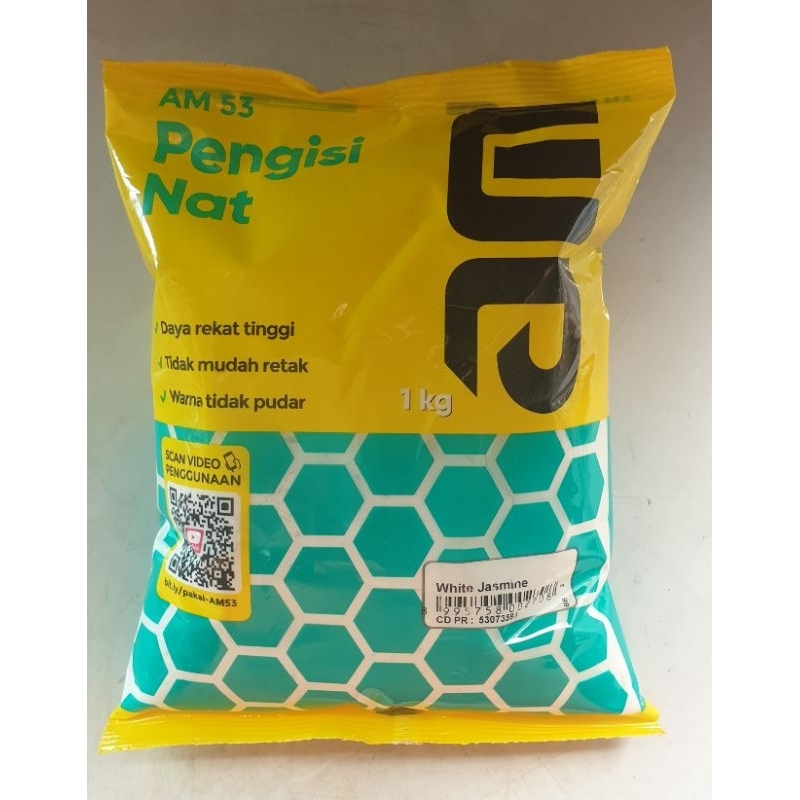 Jual Semen pengisi nat keramik tile grout AM 53, warna putih (white ...