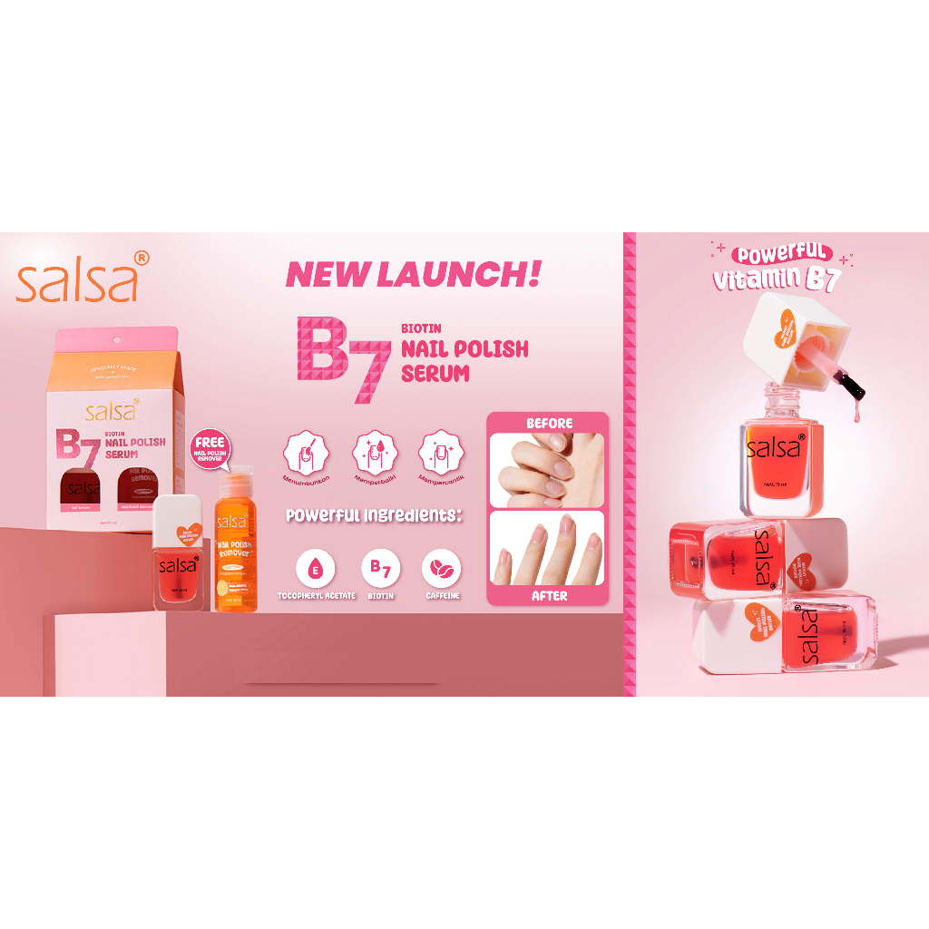 Jual SALSA B7 Biotin Nail Polish Serum | Serum Vitamin Kuku Rusak 15ml ...