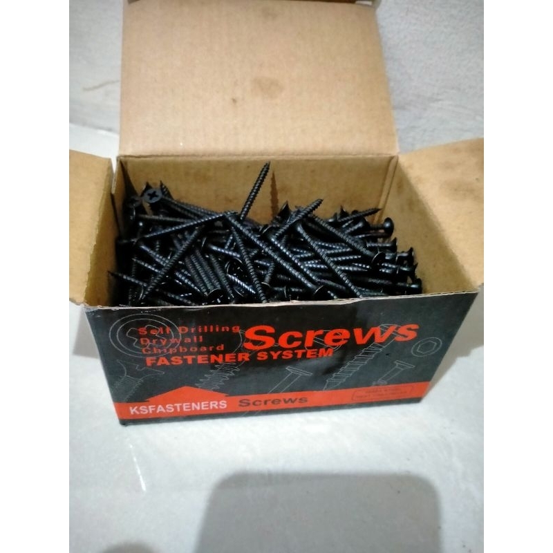 Jual sekrup gypsum 11/2 inchi sekrup hitam 4cm | Shopee Indonesia