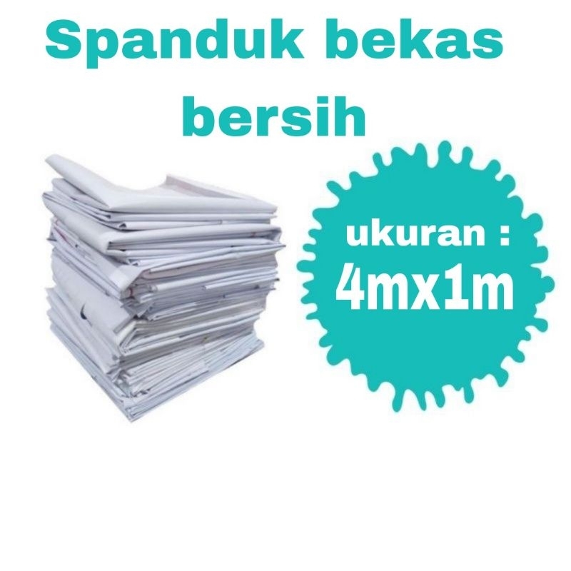 Jual Spanduk banner bekas / turun tayang ukuran 4mx1m | Shopee Indonesia