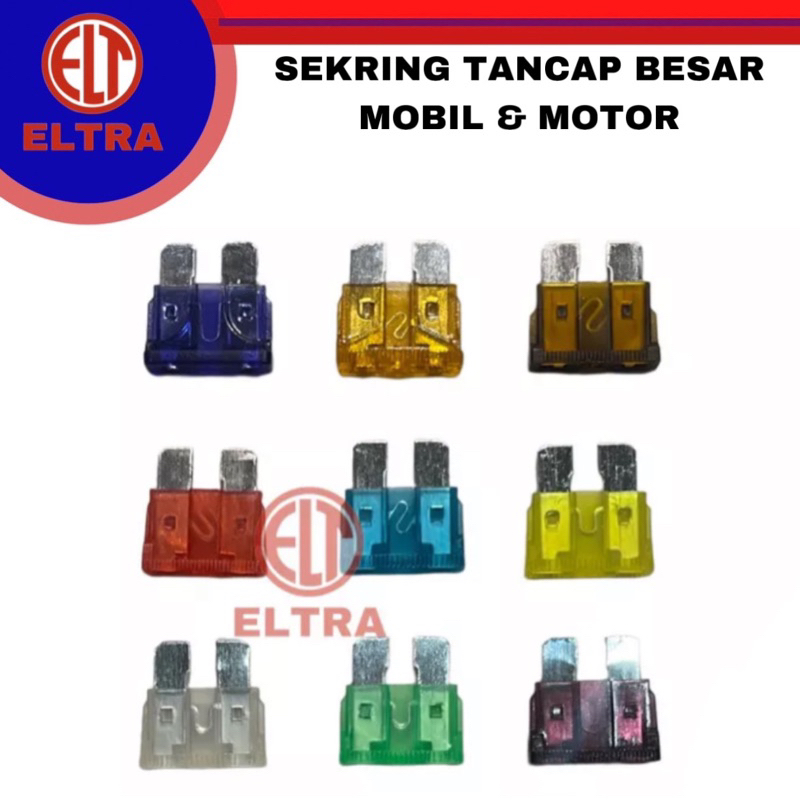 Jual Sekering fuse tancap besar 3A 5A 7.5 A 10A 15A 20A 25A 30A 40A ...