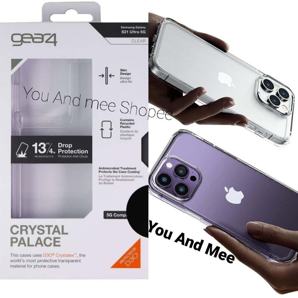 Jual ORI Z A G G ! Case GEAR 4 CLEAR CRYSTAL iPhone 15 14 + 13 12 11 ...