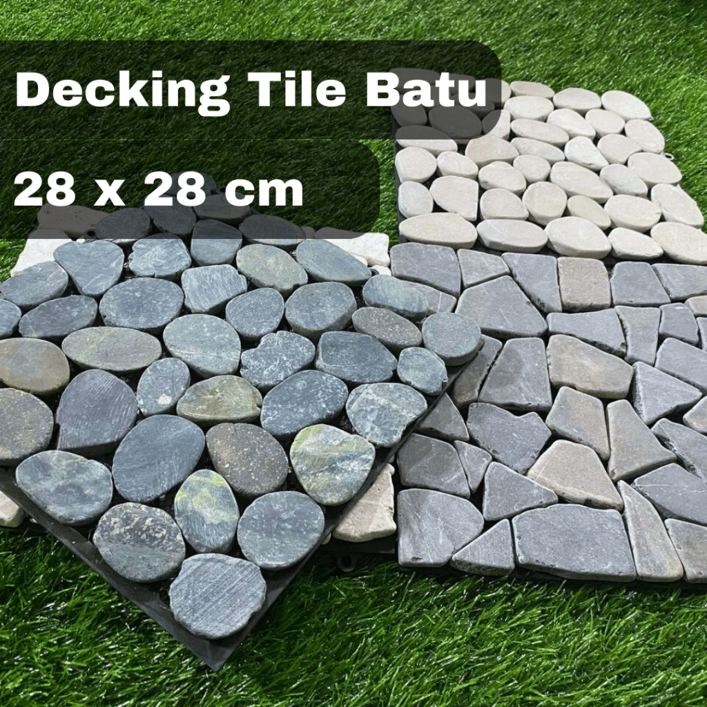 Jual Decking tile Batu Alam Bisa Bongkar pasang | Shopee Indonesia