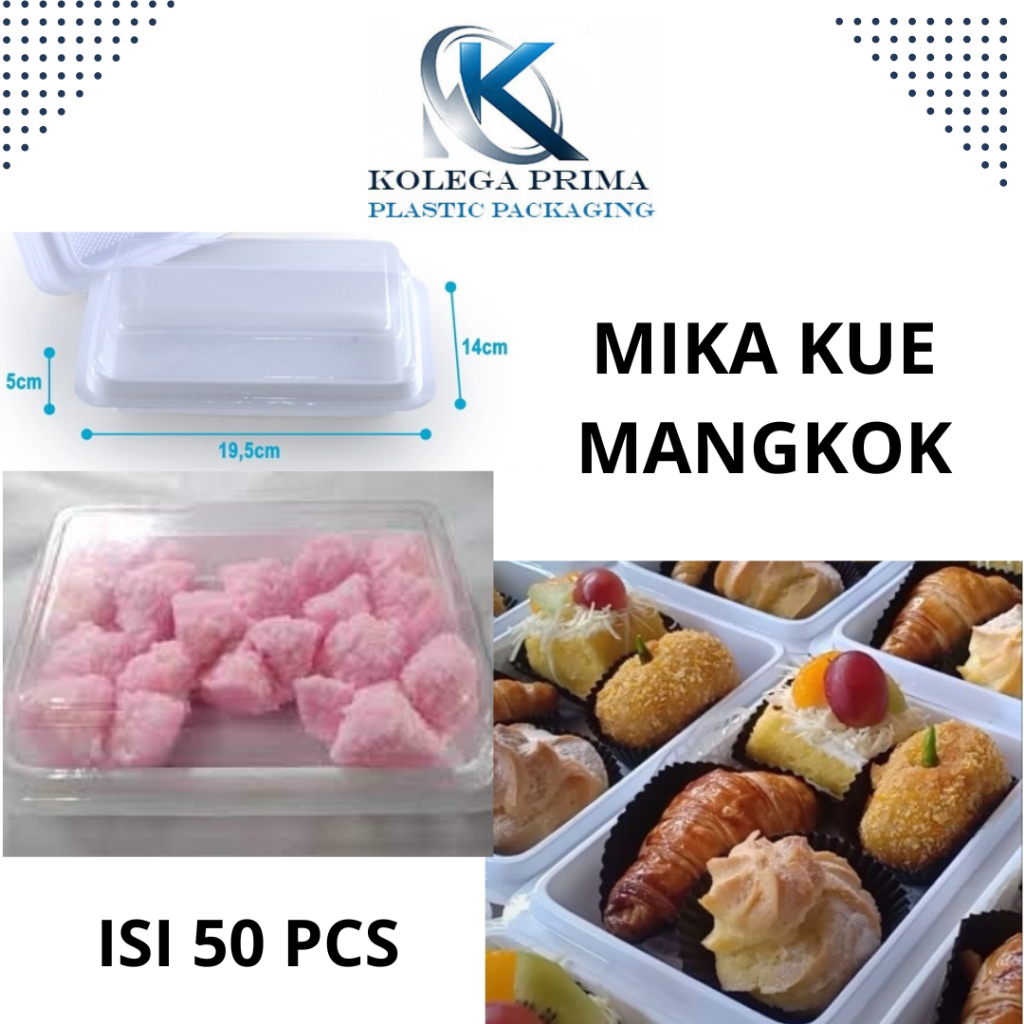 Jual MIKA KUE MANGKOK/ MIKA SNACK/ MIKA PUDING/ MIKA BROWNIES ISI 50PCS ...