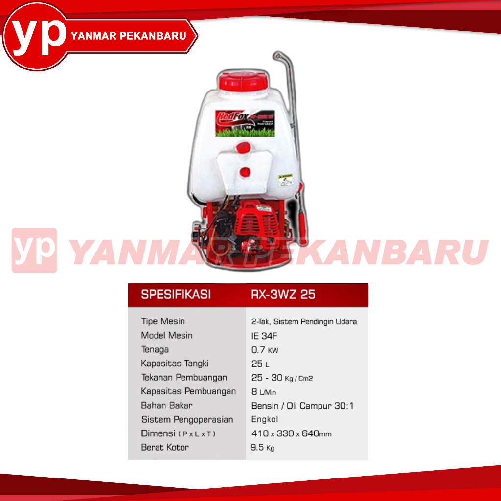 Jual Mesin Semprot Hama / Knapsack 2 Tak REDFOX RX 3 WZ 25 | Shopee ...