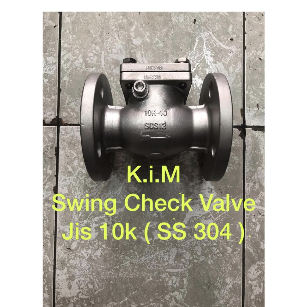 Jual 2 inch Swing Check Valve Jis 10k SS304 ( 2” ) Stainless steel SS ...