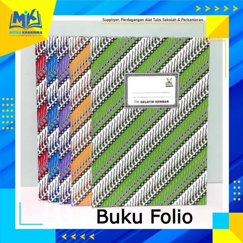 Jual Buku Tulis Batik Hardcover / Tebal Ukuran Folio Gelatik Kembar ...