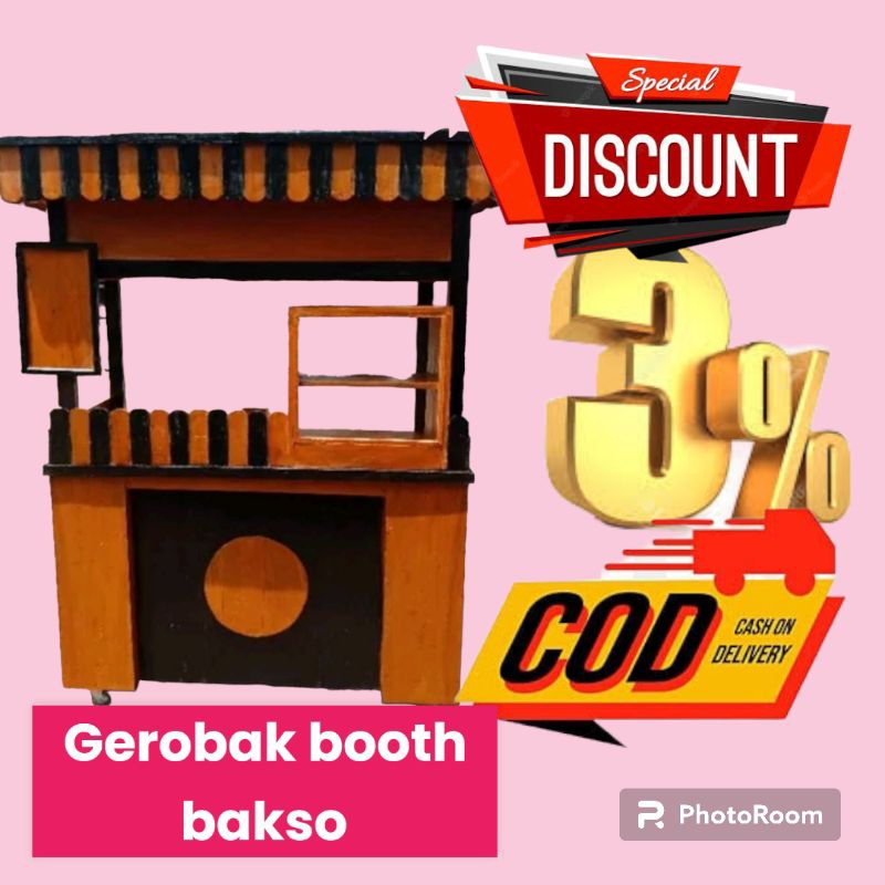 Jual gerobak booth bakso free ongkir | Shopee Indonesia