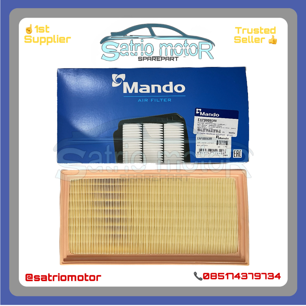 Jual FILTER UDARA ATAU FILTER AIR CLEANER KIA CARENS (MERK MANDO ...