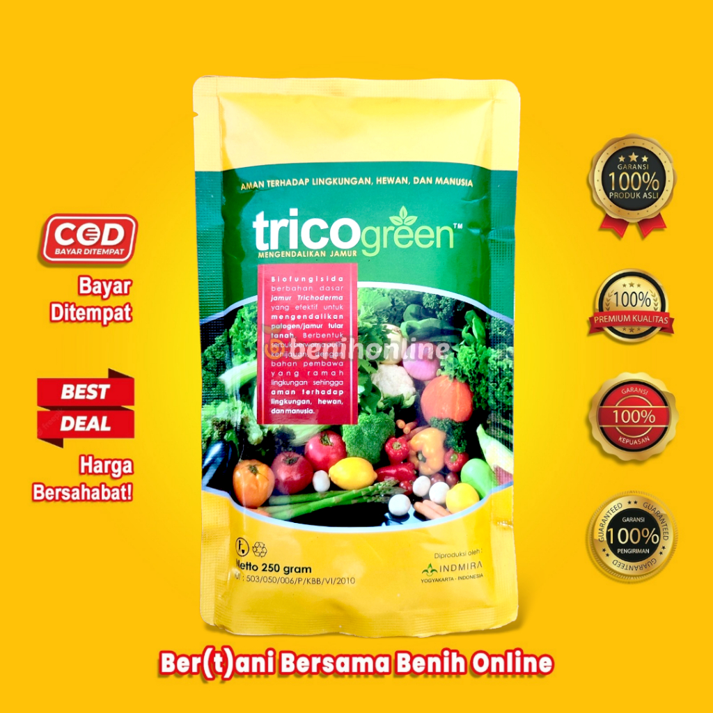 Jual BIOFUNGISIDA - TRICO GREEN - 250 Gram - Tricoderma SP jamur layu ...