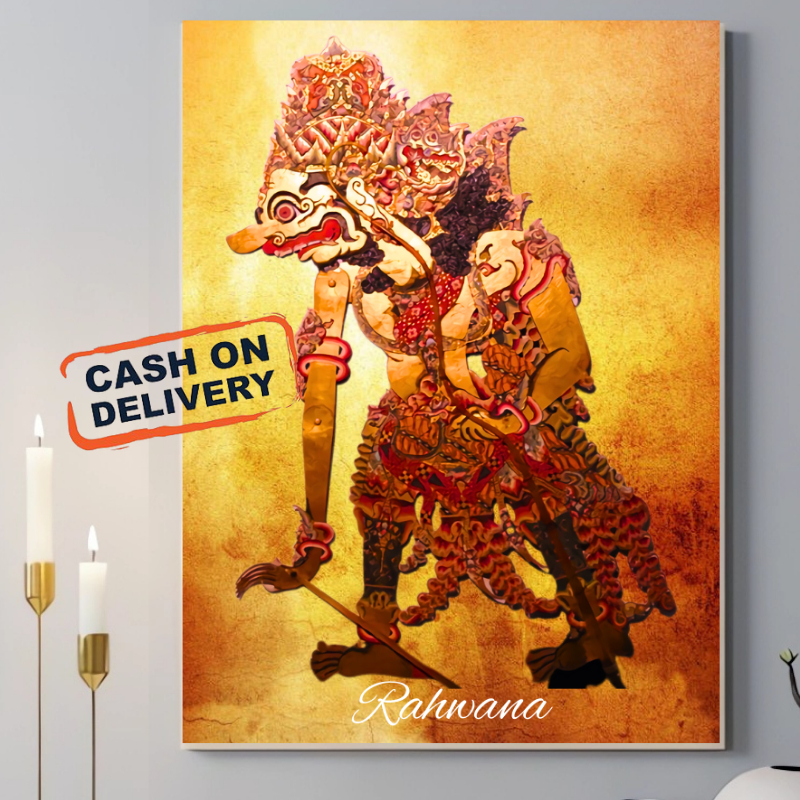 Jual Poster Wayang Kulit Rahwana Untuk Hiasan Dinding atau Pajangan ...