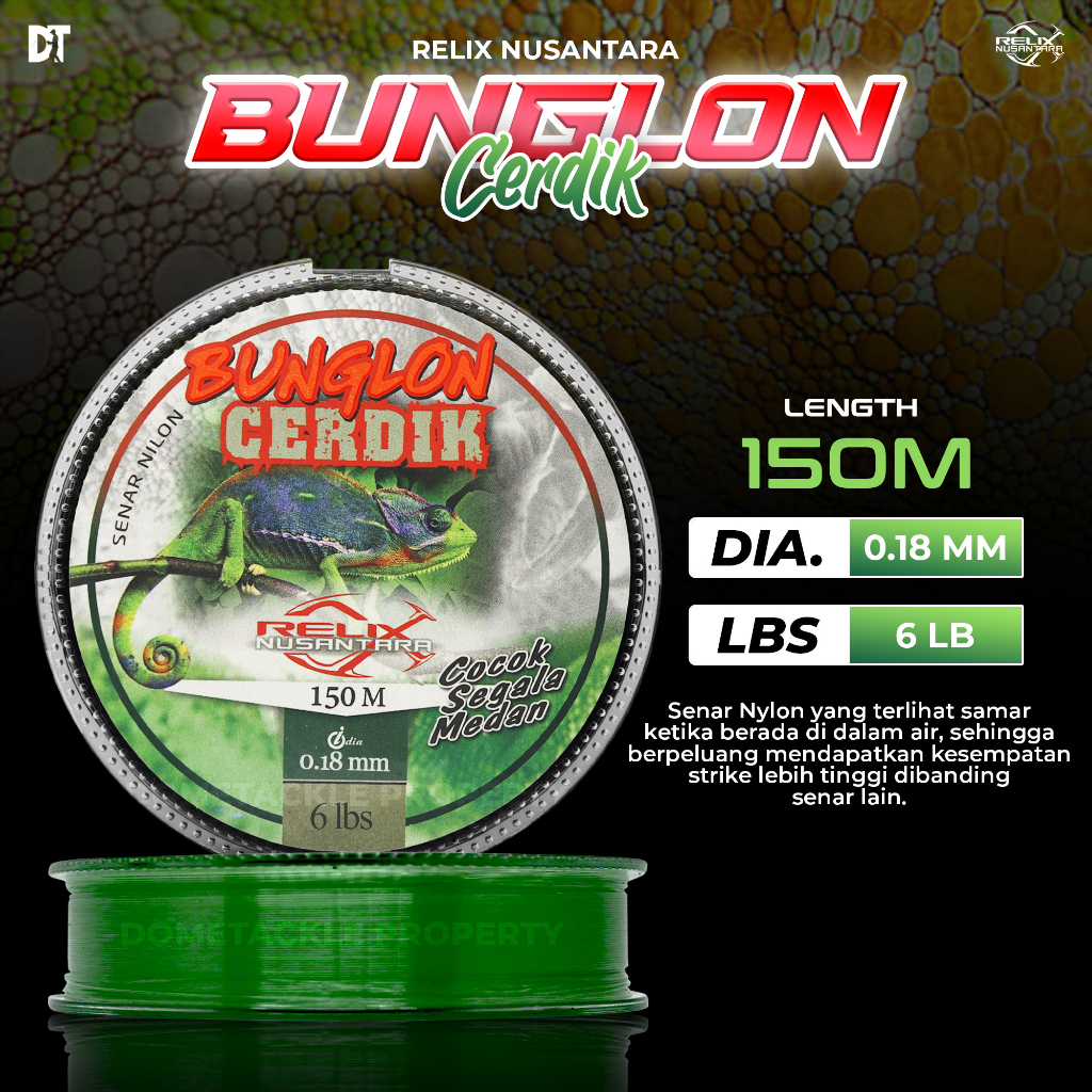 Jual SENAR NYLON BUNGLON CERDIK | RELIX NUSANTARA | SENAR NILON 150 ...