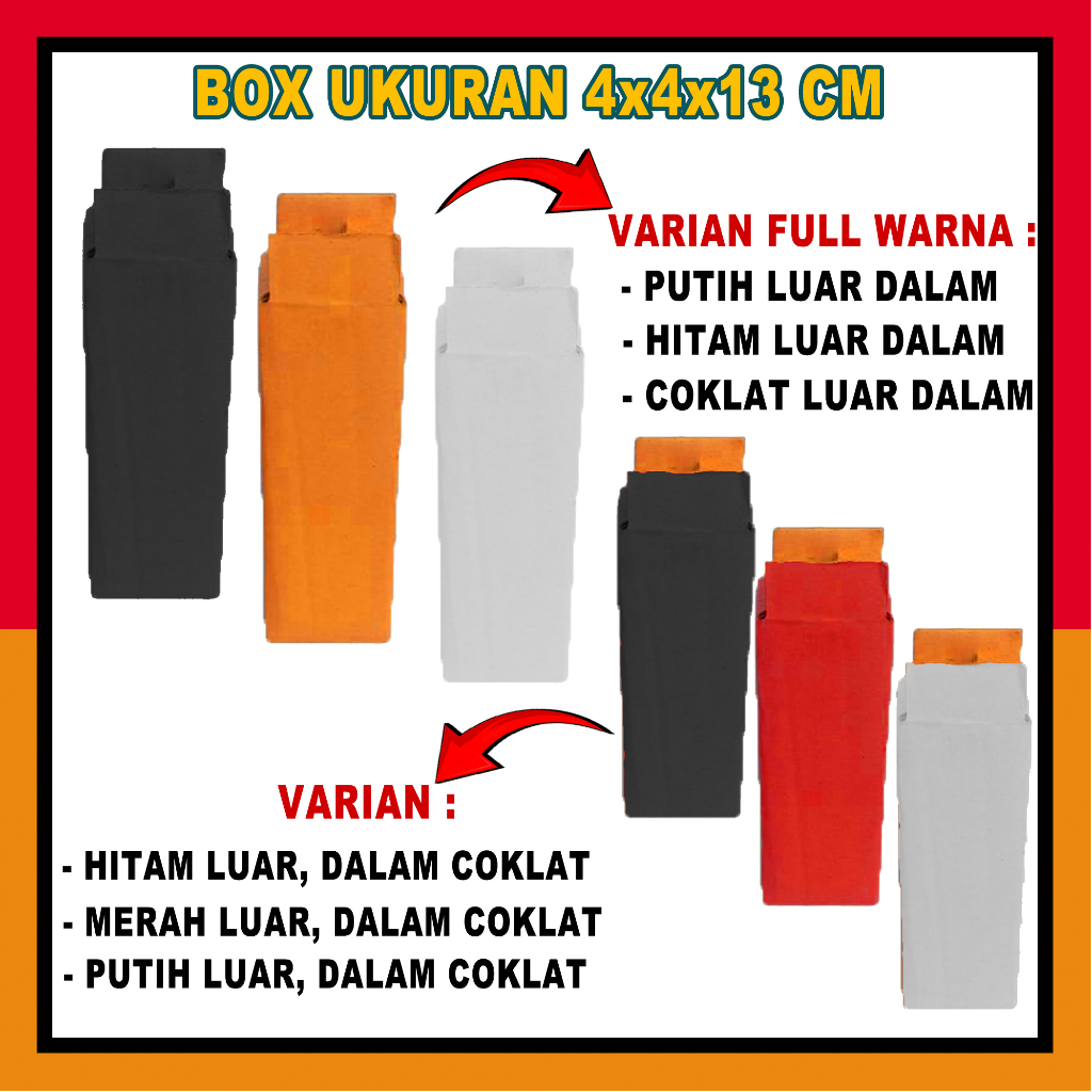 Jual PAKET 100pcs/ Box 4x4x13 Cm Kardus Parfum/Karton Polos/Packaging ...