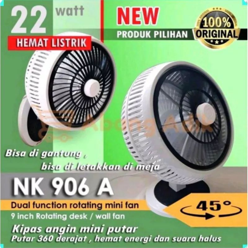 Jual NIKO KIPAS ANGIN Desk Fan Meja 9 Inch NK-906A / NK 906 A | Shopee ...