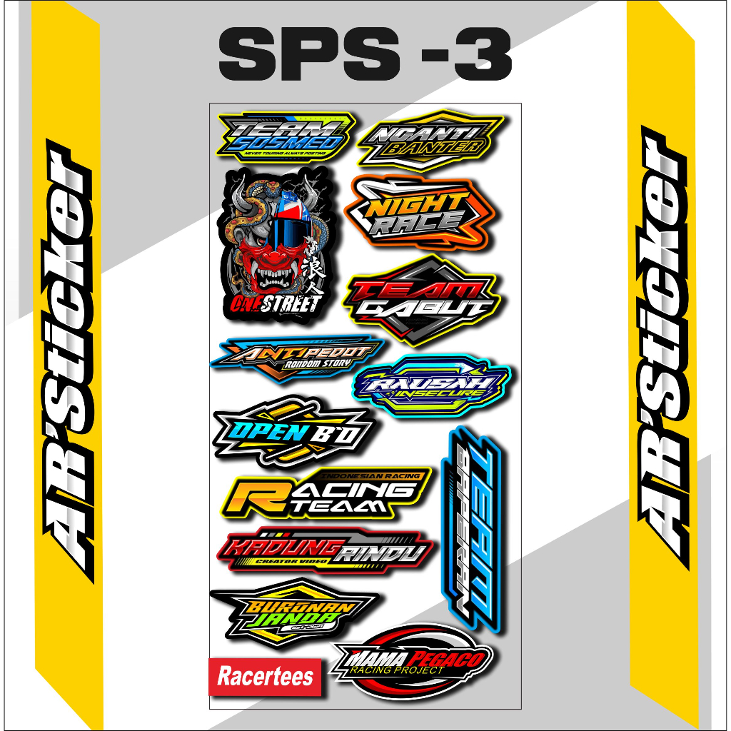 Jual STICKER PACK SUNMORI RIDER STIKER PACK ISI BANYAK SETIKER ...