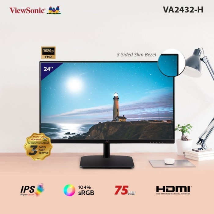 Jual Monitor LED ViewSonic VA2432-h 24” 1080p IPS 100Hz Monitor ...