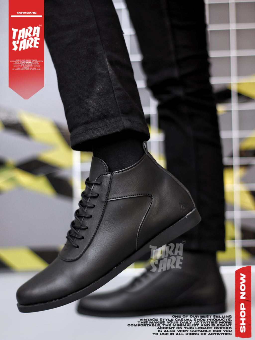 Jual BRO - Sepatu Pantofel Tinggi Formal Hitam Kerja Pria | Shopee ...