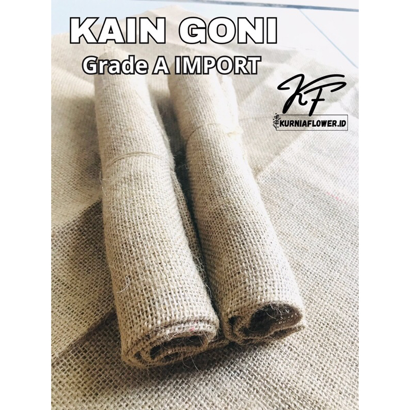 Jual Kain goni Import grade A halus bahan rustic Bahan Mahar Rustic ...
